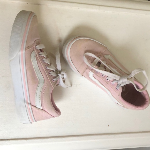 Vans | Shoes | Vans Girls Old Skool Light Pink Skate Shoes | Poshmark